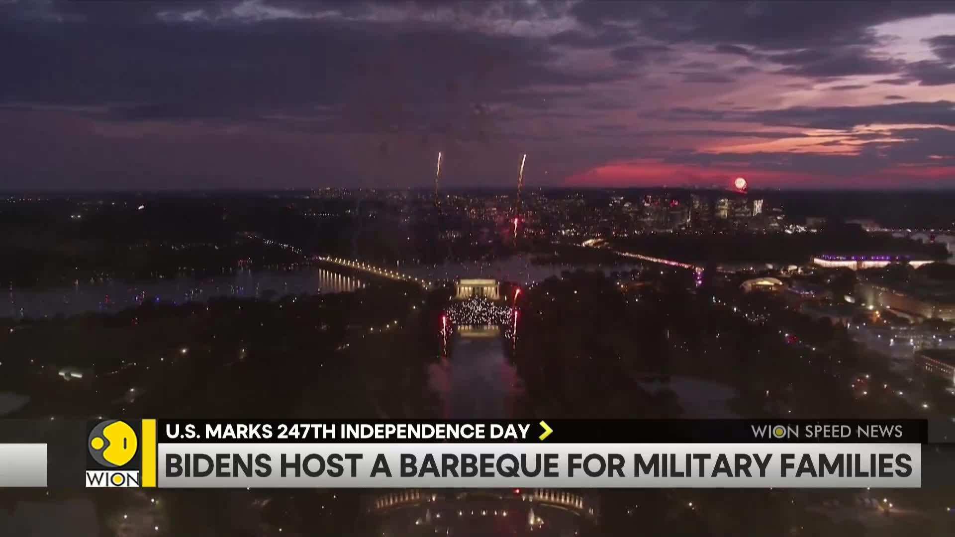 US President Joe Biden hosts barbeque for military families on ...