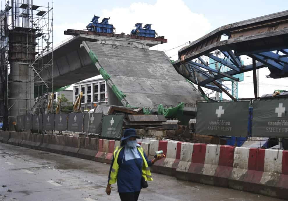 Thailand: Two killed, 11 injured as underconstruction elevated road ...