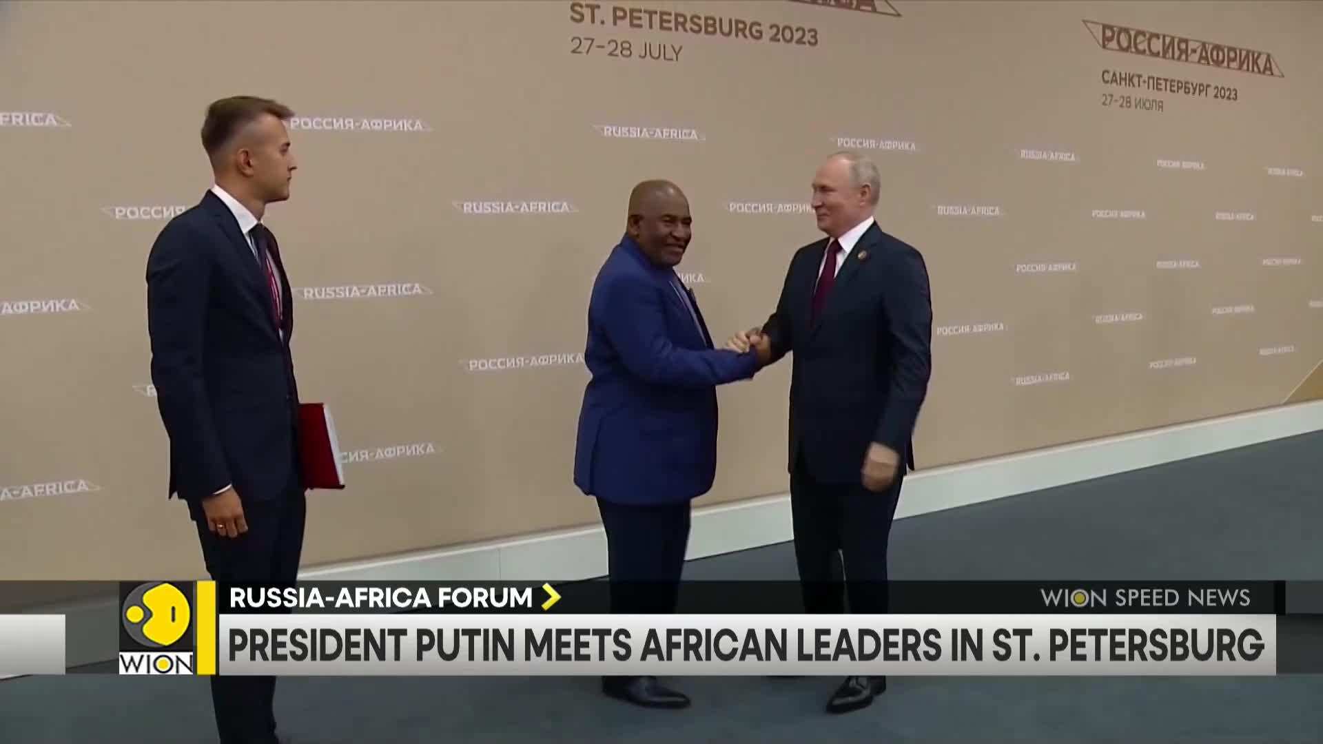 President Putin meets African leaders in St. Petersburg | Russia-Africa ...