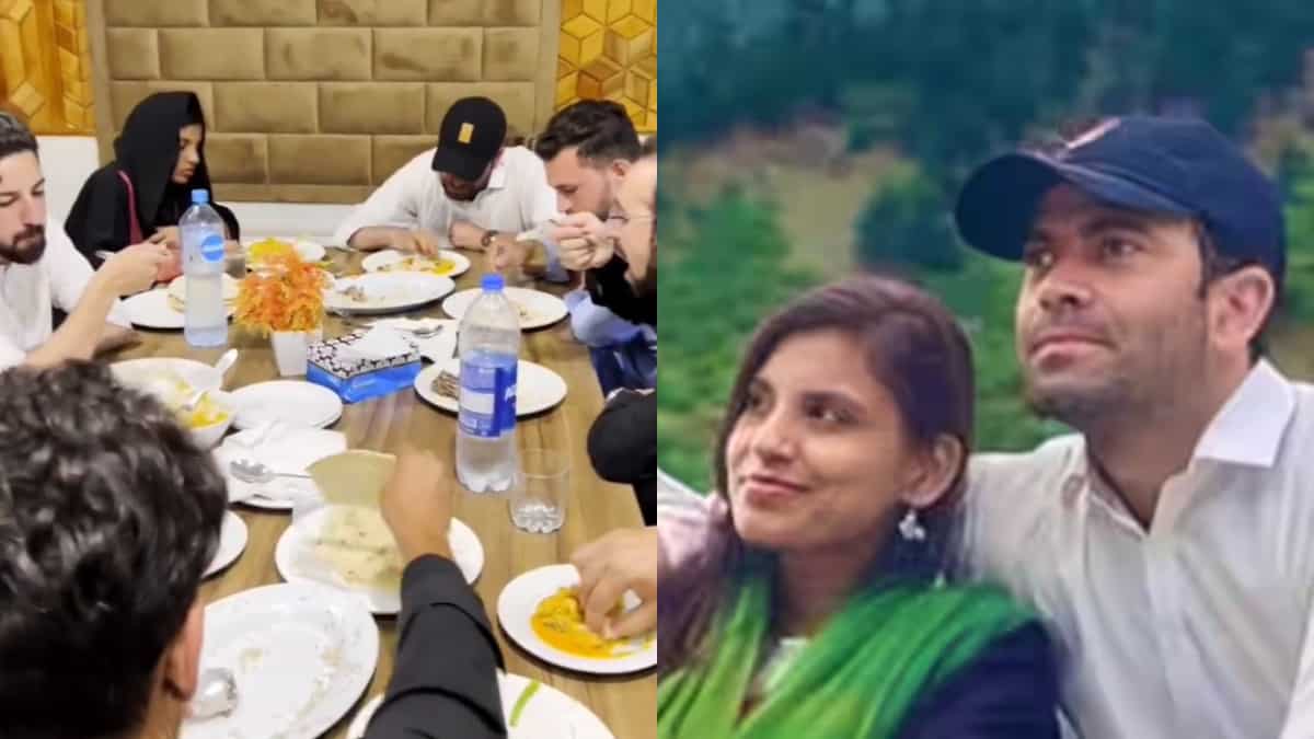Watch: Video of cross-border couple Anju-Nasrullah enjoying dinner goes viral - South Asia News