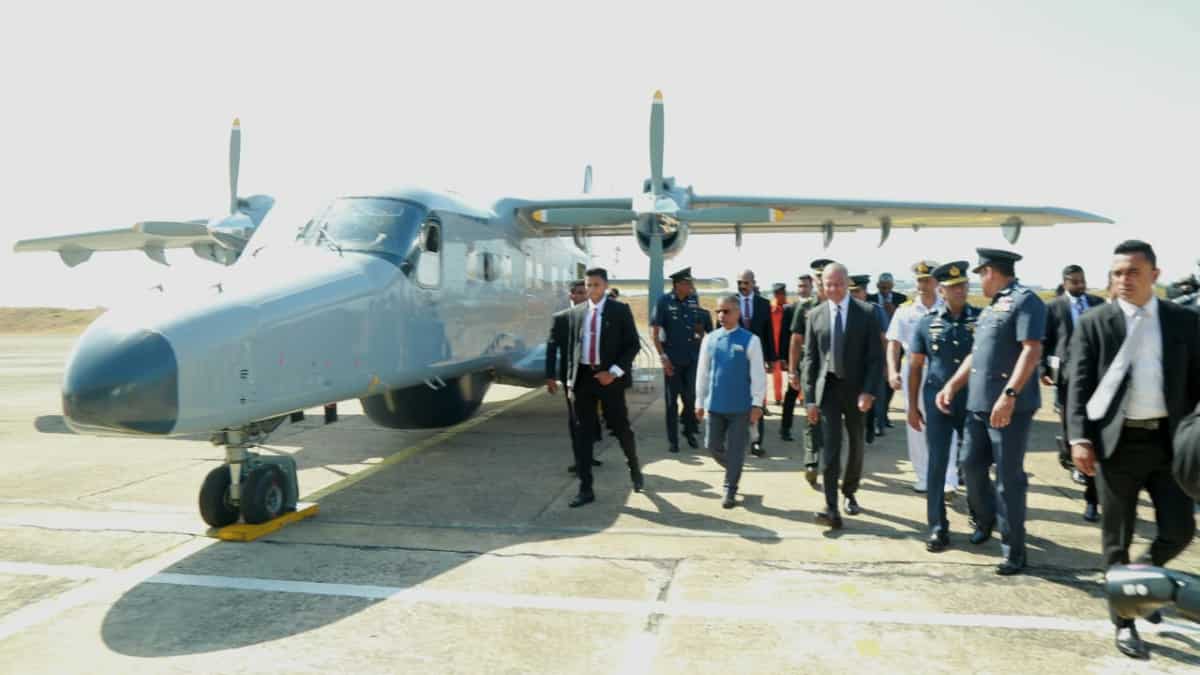 India hands over Indian Navy Dornier aircraft to Sri Lanka Air Force ...