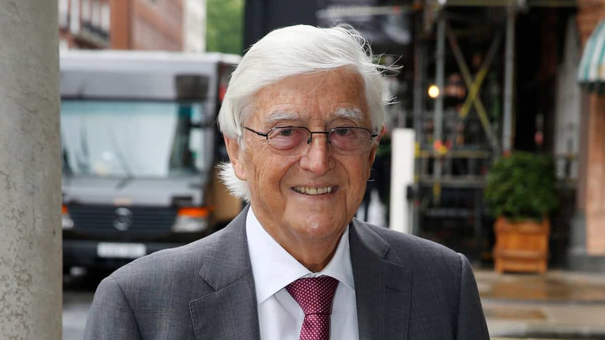 Renowned British broadcaster and talk show host Sir Michael Parkinson ...
