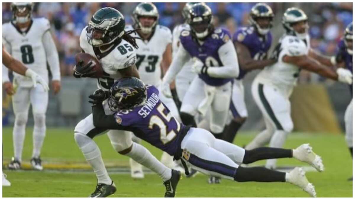 NFL: Cleveland, Ojomo stretchered off field during Philadelphia Eagles ...