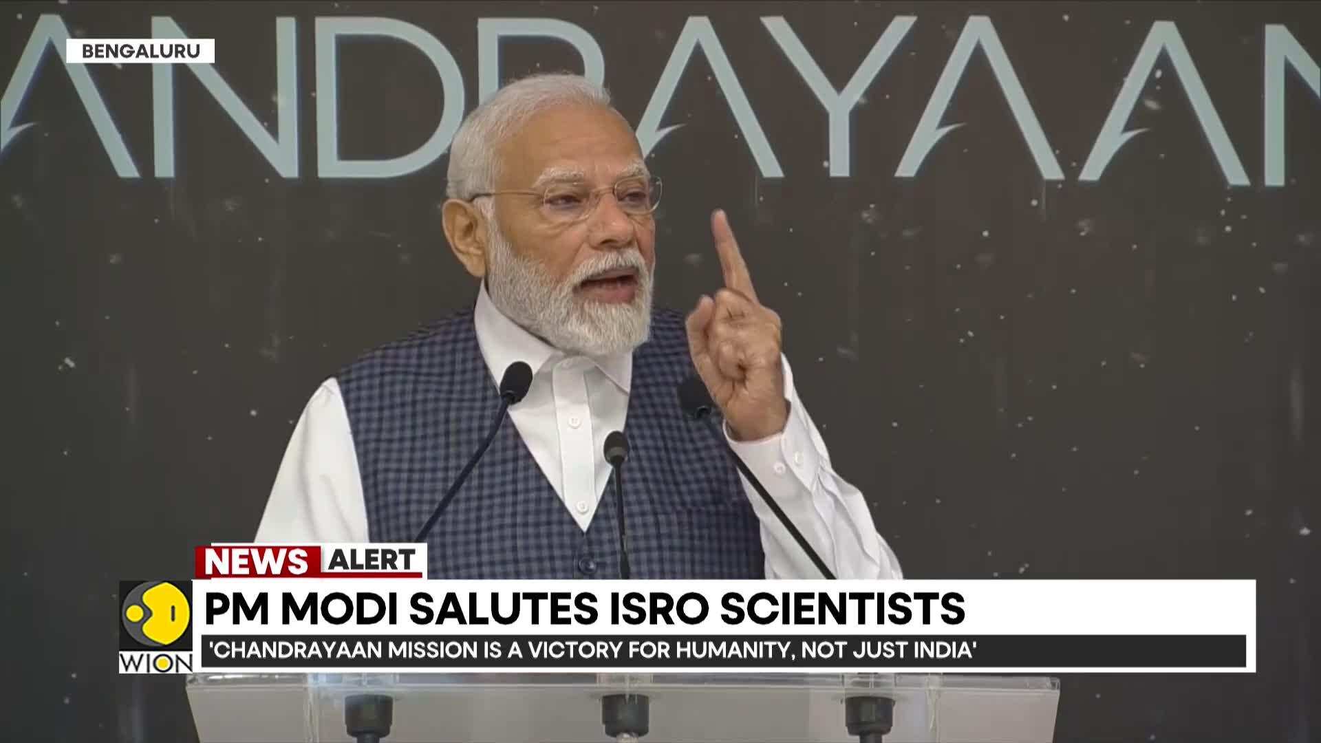PM Modi visits ISRO after Chandrayaan-3 mission's success - World News