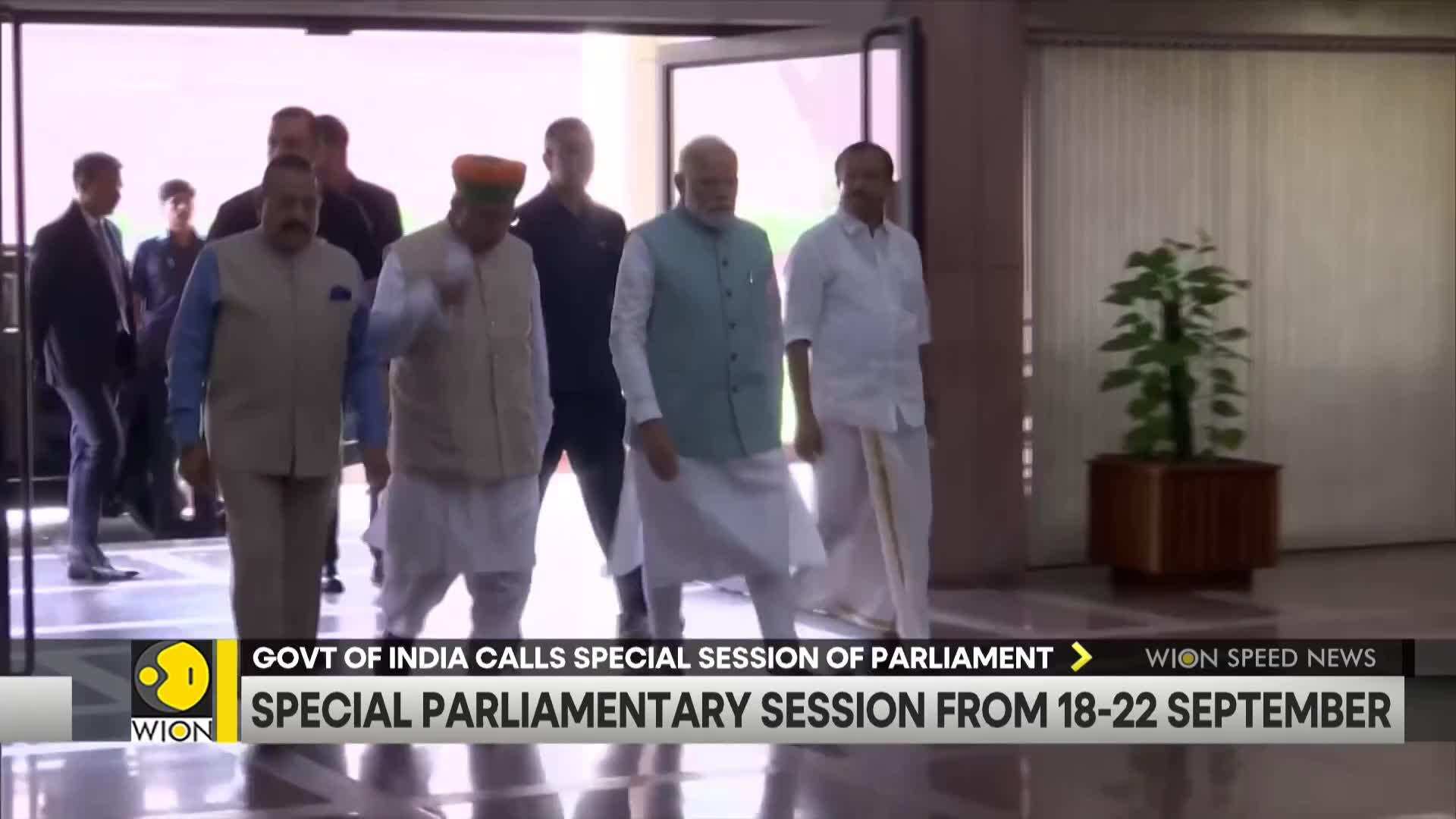 Government of India calls for a Special Session of Parliament - World News