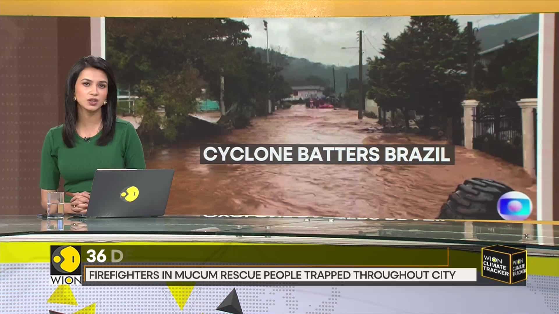 Tropical cyclone batters & soaks southern Brazil | WION Climate Tracker ...