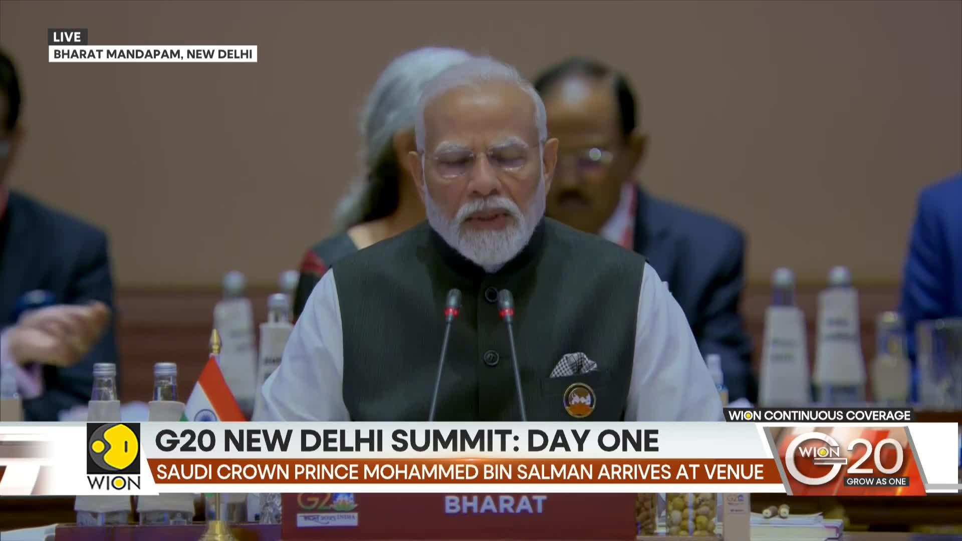 G20 Summit 2023: PM Modi uses placard Bharat for G20 inaugural address ...
