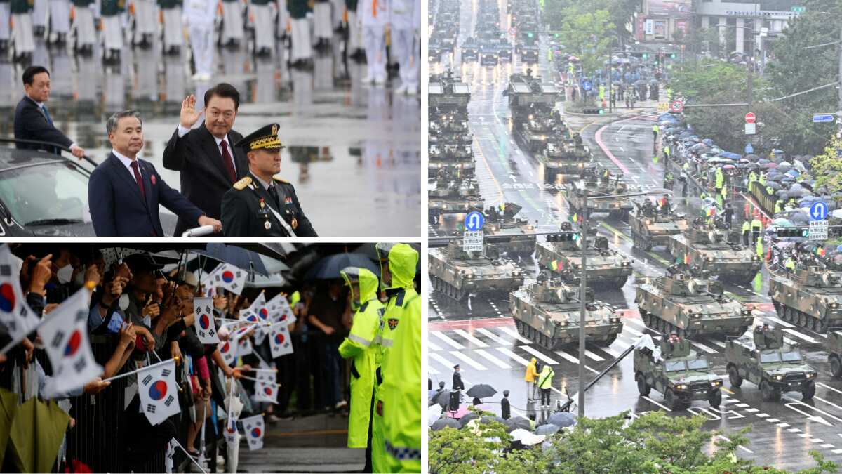 In pics | South Korea holds rare, first large-scale military parade ...
