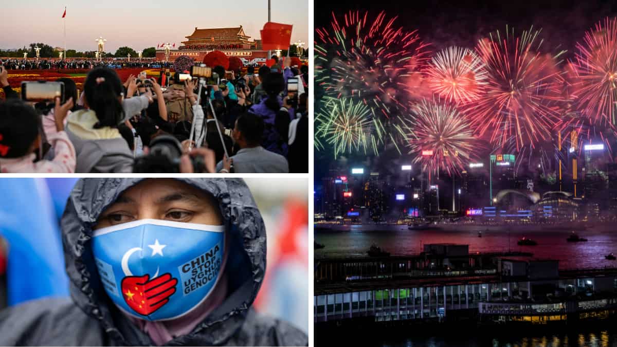 In pics | Fireworks and protests: Here's how China's National Day was ...