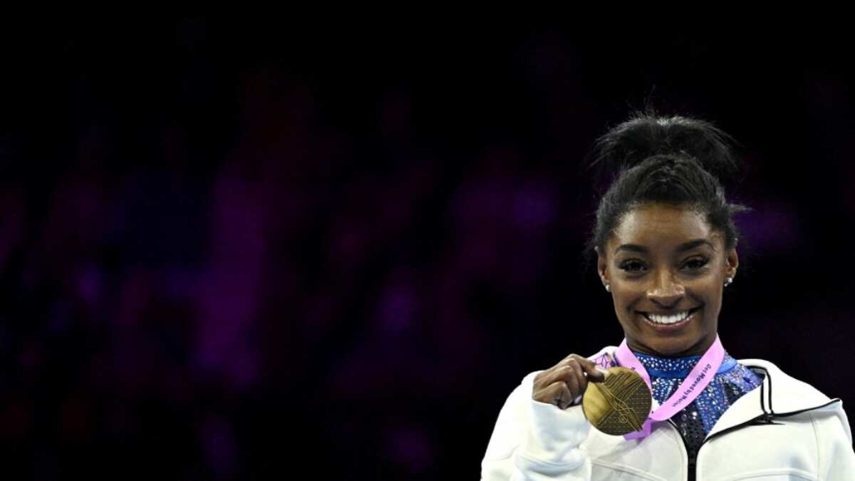 Gymnastics queen Simone Biles unlocks another milestone with 21st world ...