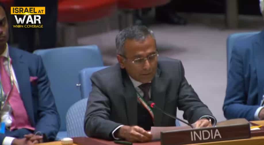 At UNSC, India vows continued humanitarian assistance for Palestinians ...