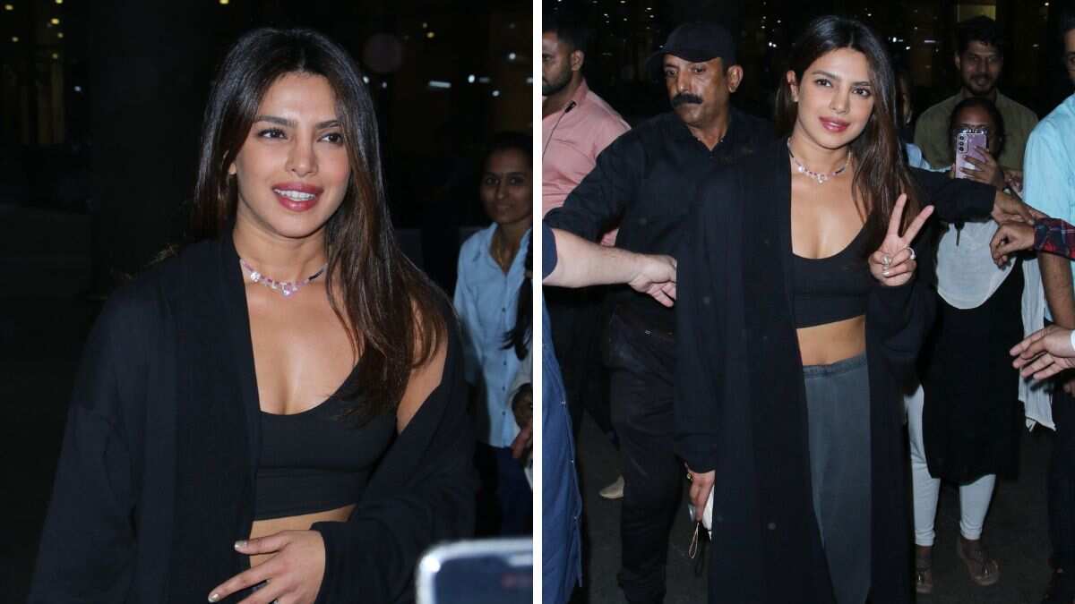 Priyanka Chopra arrives for the opening of MAMI Mumbai Film Festival ...