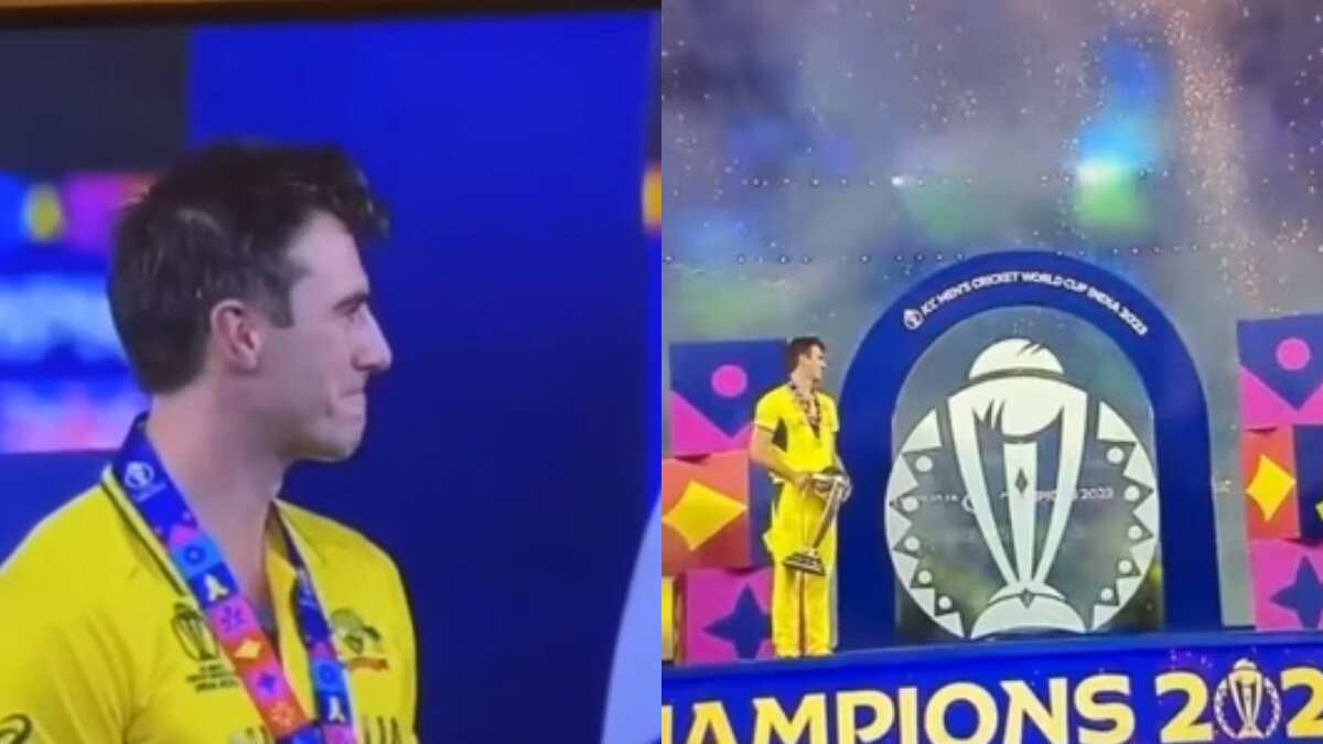 ICC World Cup 2023 final moment goes viral: Pat Cummins stands alone on ...