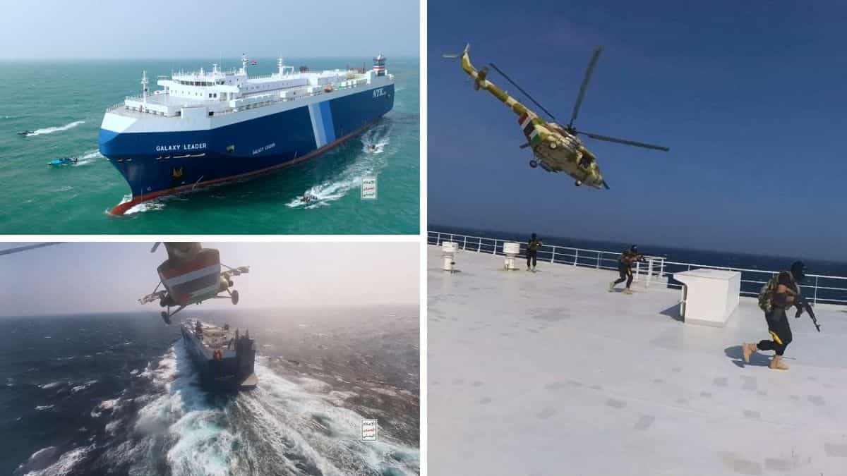 Watch | Houthi rebels release video of hijacking of 'Galaxy Leader ...