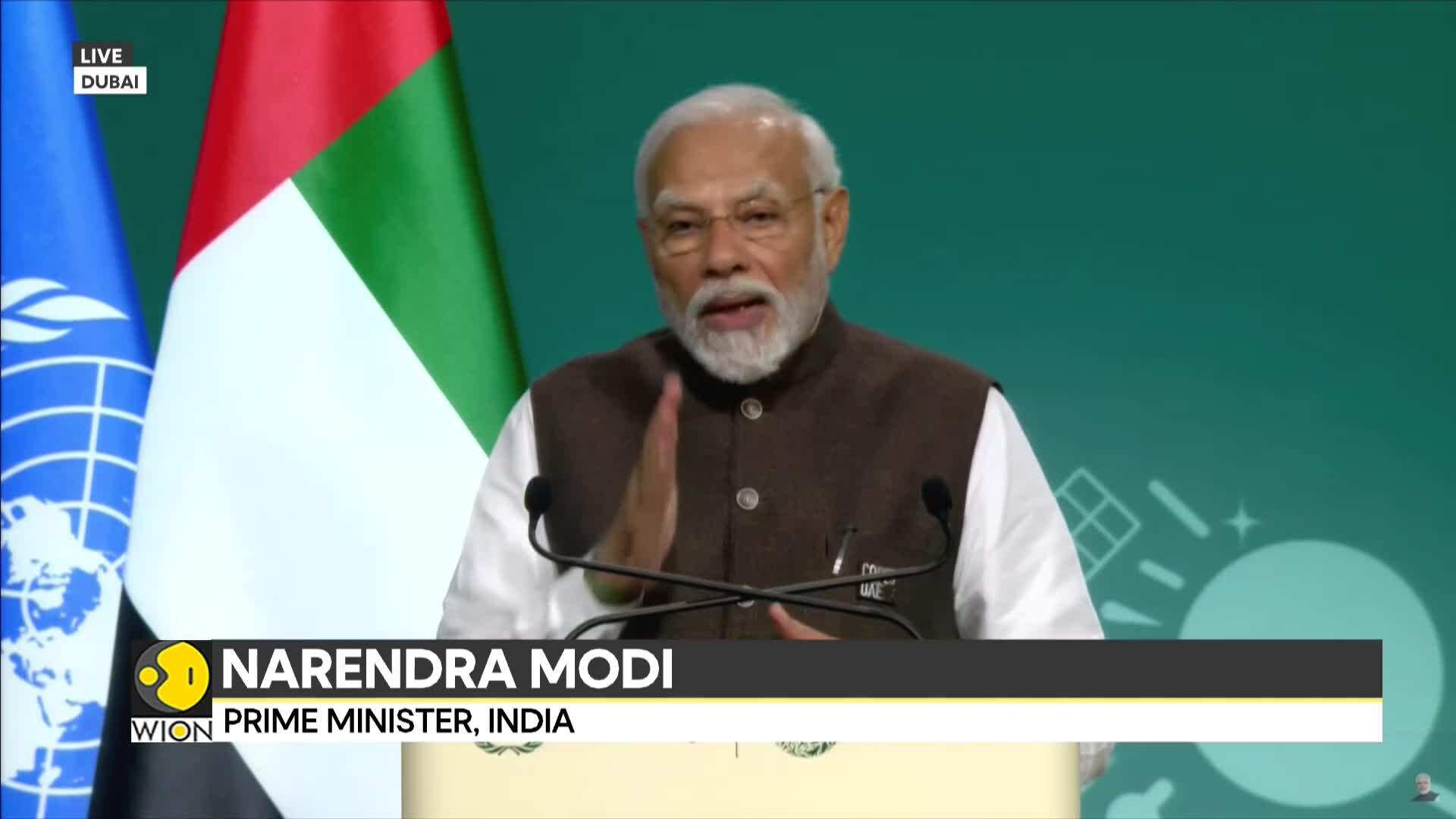 PM Modi speaks at COP28 summit in Dubai, says 'India has vouched for ...