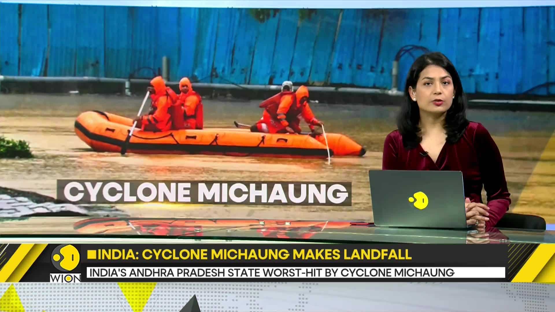 Cyclone Michaung: Various coastal areas put on red alert as cyclone makes landfall - World News