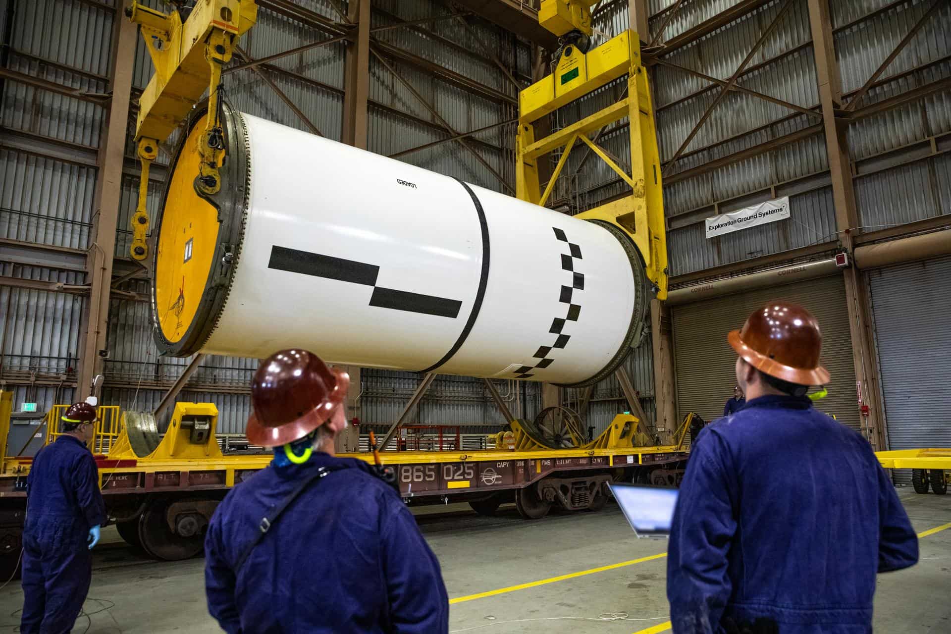 In Pics | NASA scientists inspect Artemis 2 booster At Florida's ...
