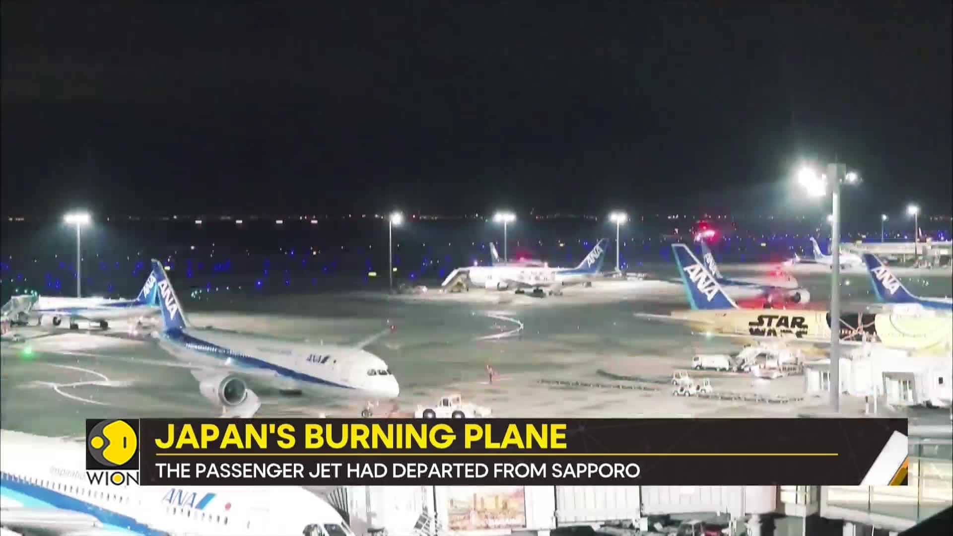Japan Airline plane catches fire after collision with coast guard jet ...
