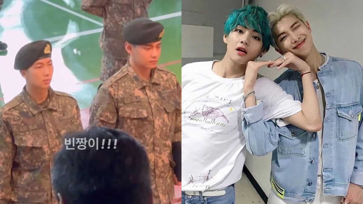 BTS' RM and V shine as 'Elite' trainees at military training graduation ...