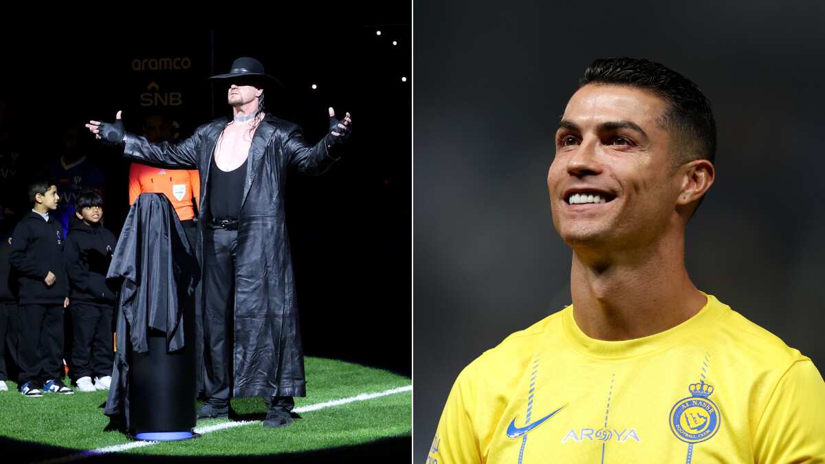 Ronaldo stunned as WWE’s Undertaker makes special appearance ahead of ...