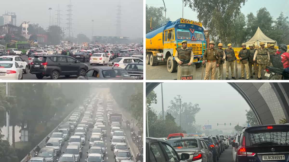 Watch: It's chock-a-block on fortified Delhi borders as farmers march ...
