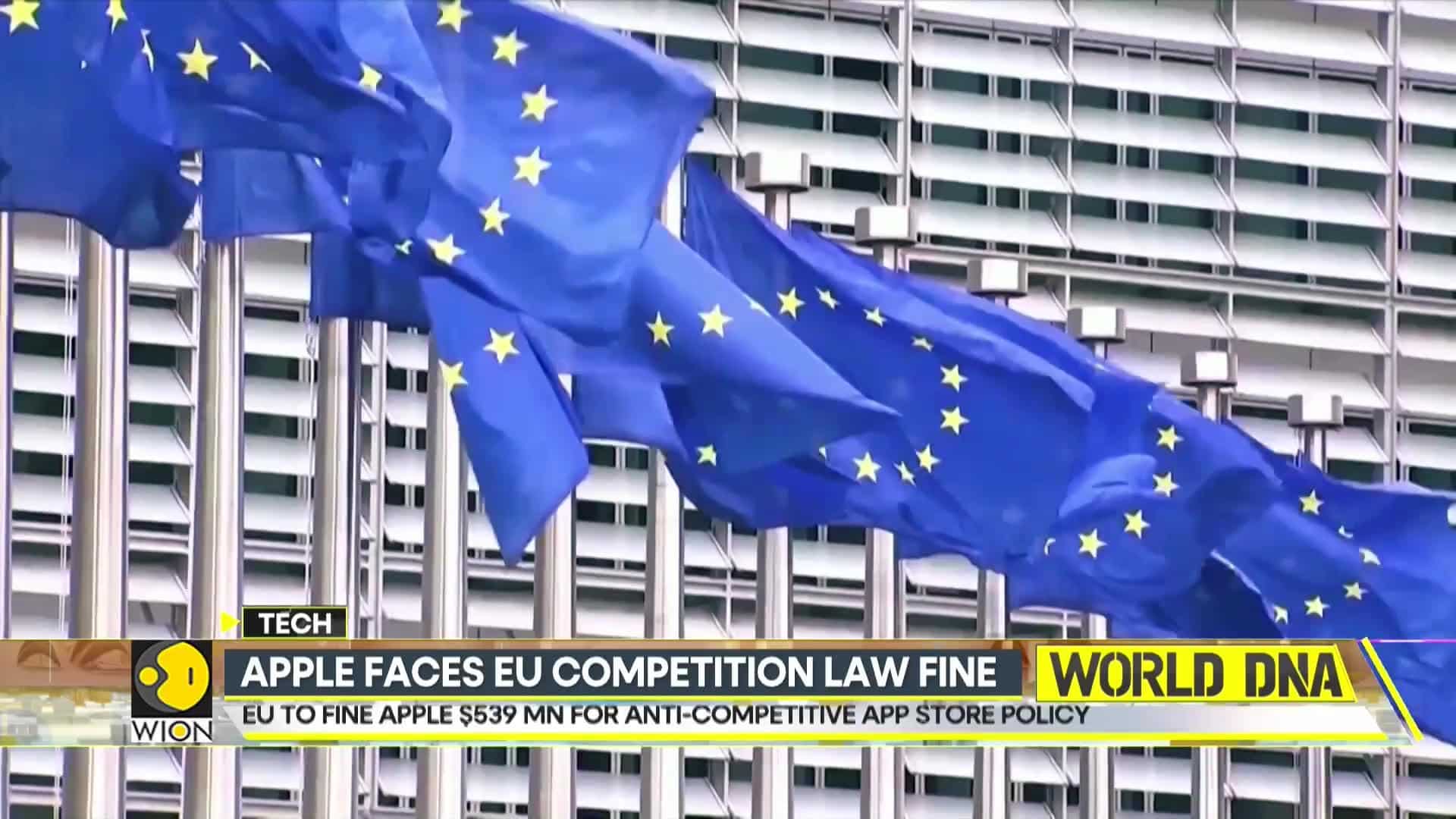 EU to fine Apple $539 million for anti-competitive app store policy ...