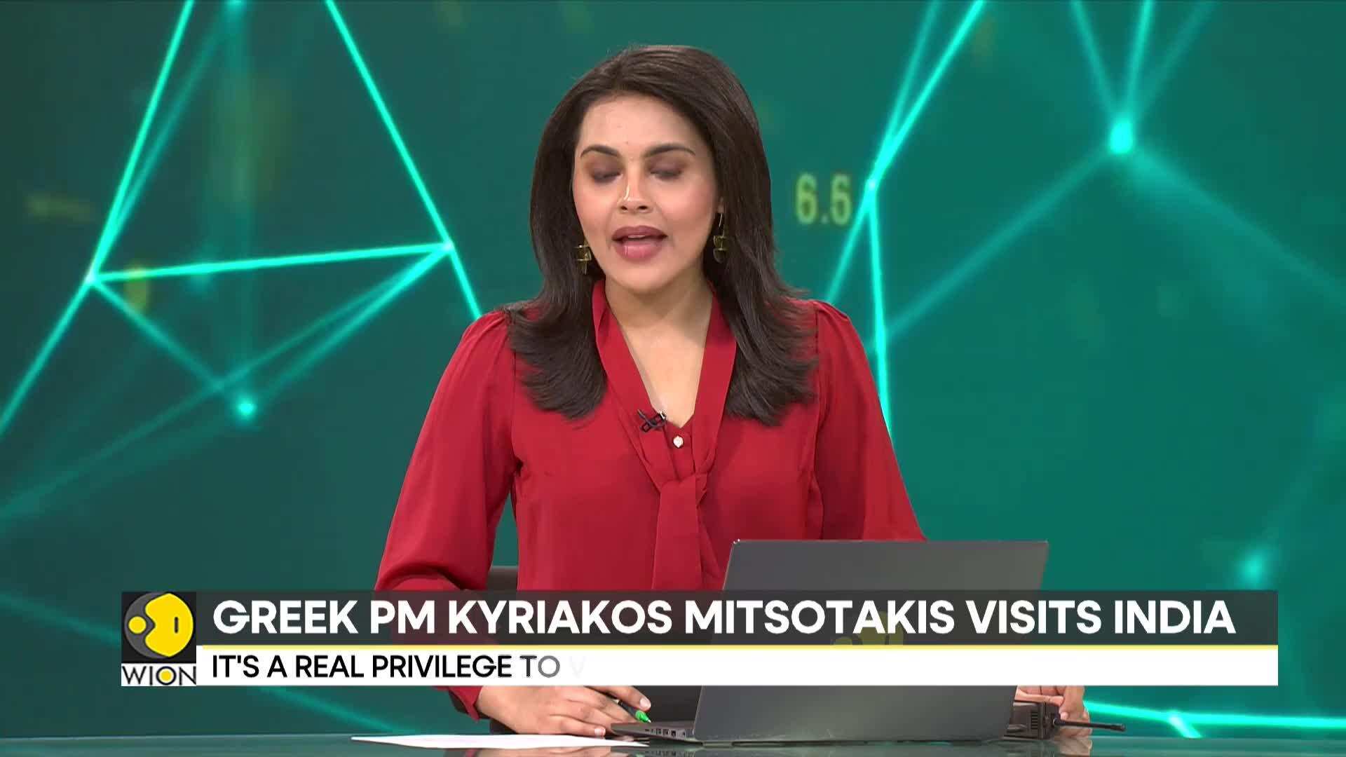 Greek PM Mitsotakis receives guard of honour at Presidential palace, meets PM Modi - India News News