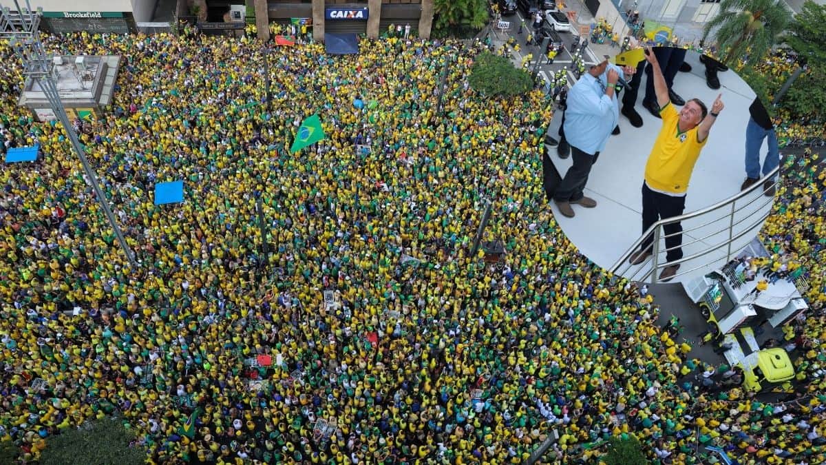 Brazil's Bolsonaro denies coup allegations at rally with tens of ...