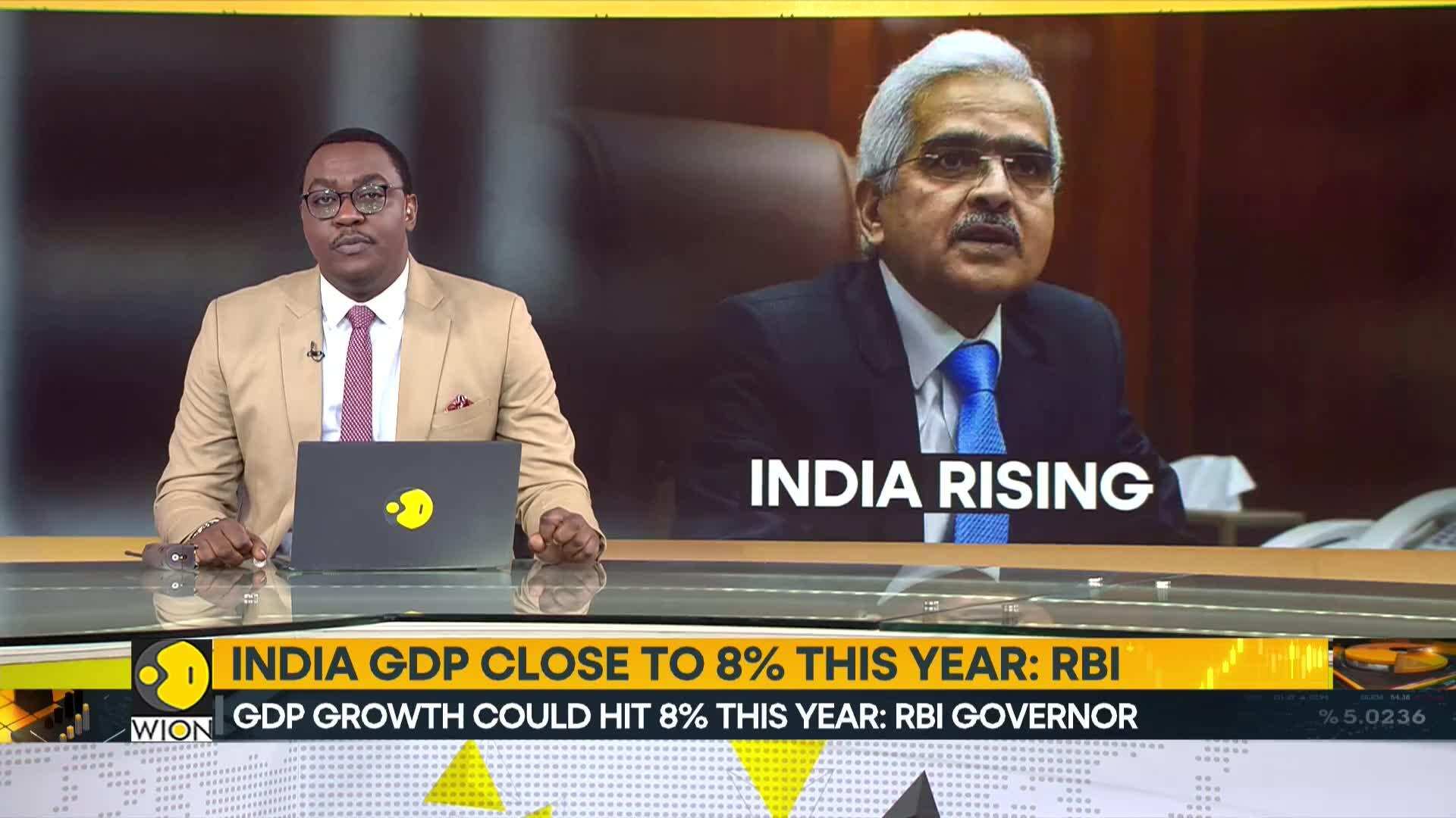 RBI Governor: India's growth forecast revised upward nears 8% this year - WION Fineprint News