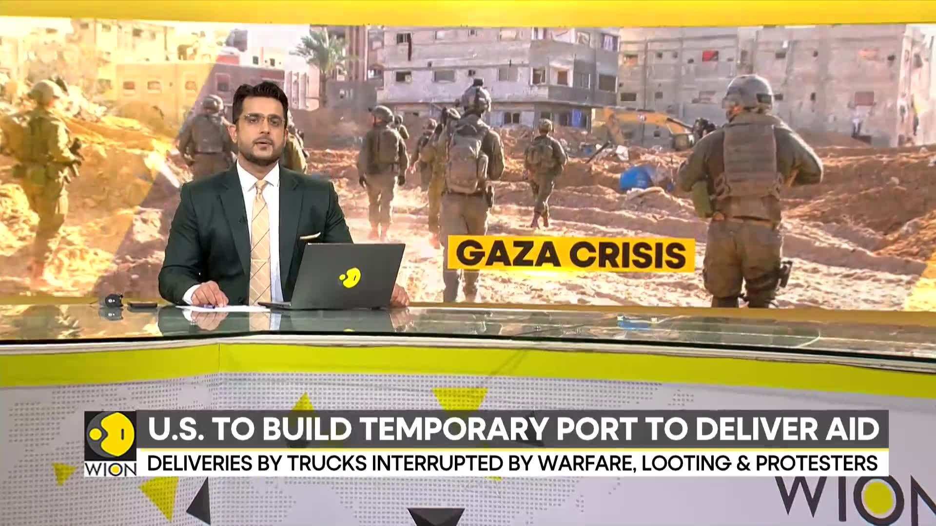 Israel-Hamas war: US to build temporary port to deliver Gaza aid ...