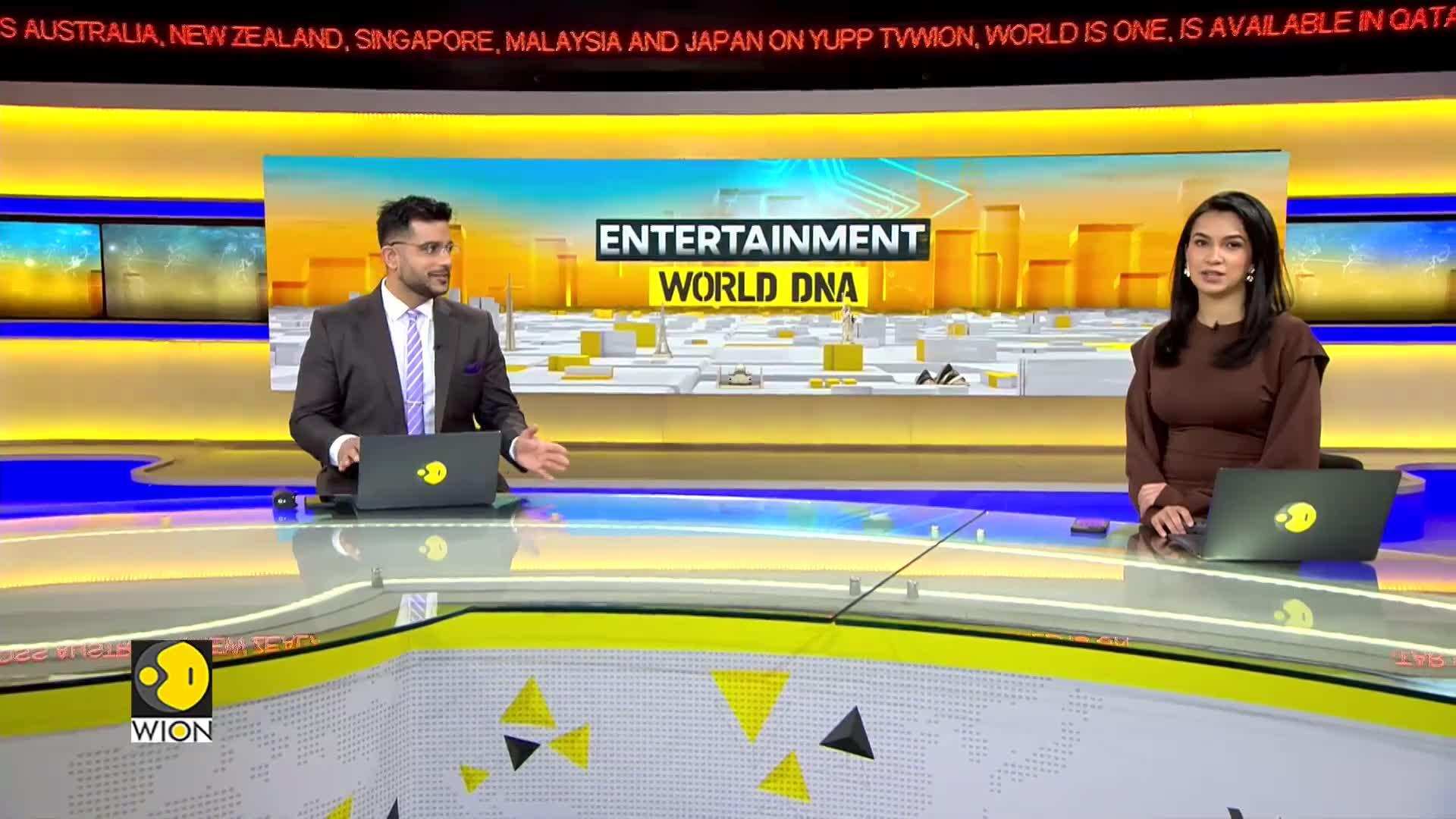 Team 'Fall Guy' roll into the premiere on the back of a pick-up truck ...