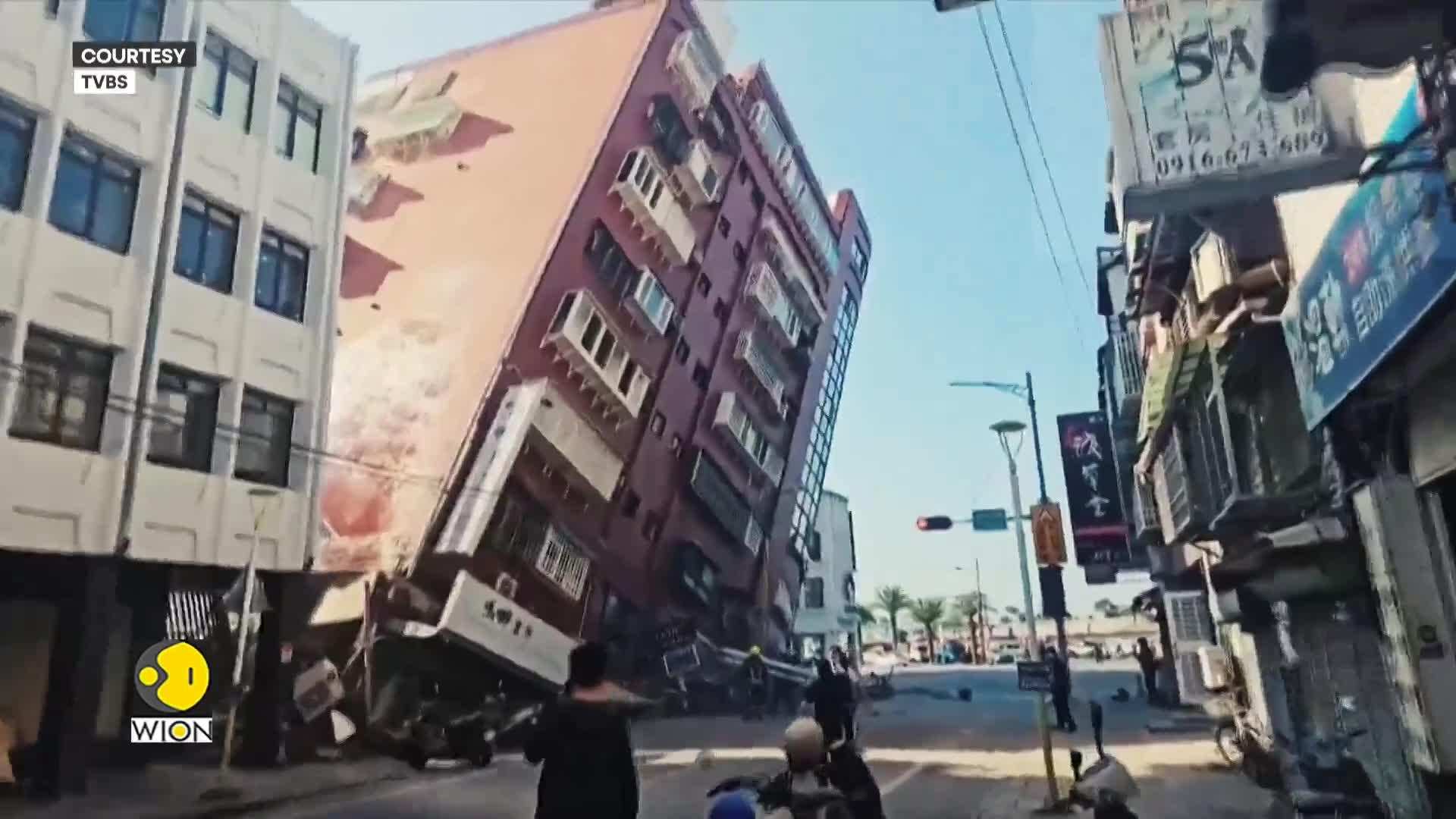 Taiwan Earthquake: Major earthquake collapses buildings in Taiwan's ...
