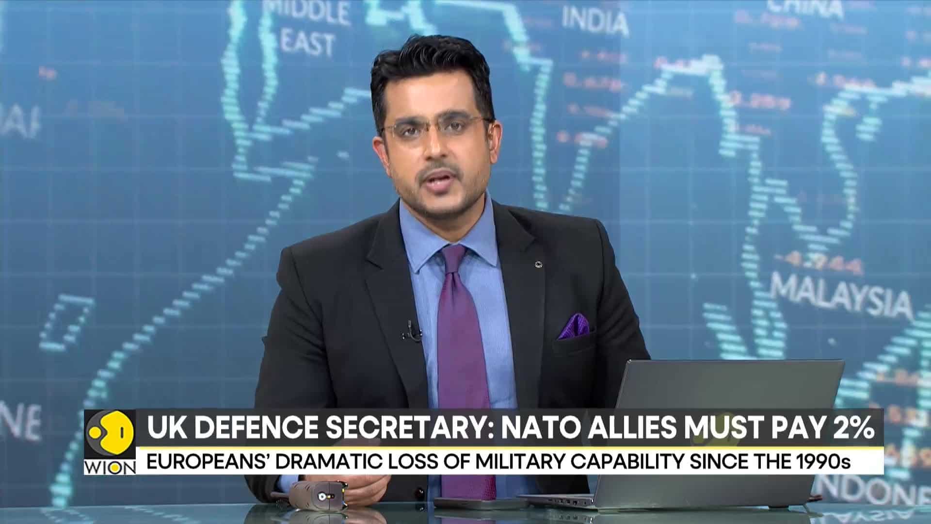 UK Defence Secretary Grant Shapps says, 'NATO allies must pay 2% ...