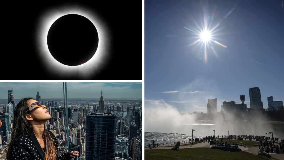 In pics | Total Solar Eclipse 2024: Astronomical event leaves millions ...