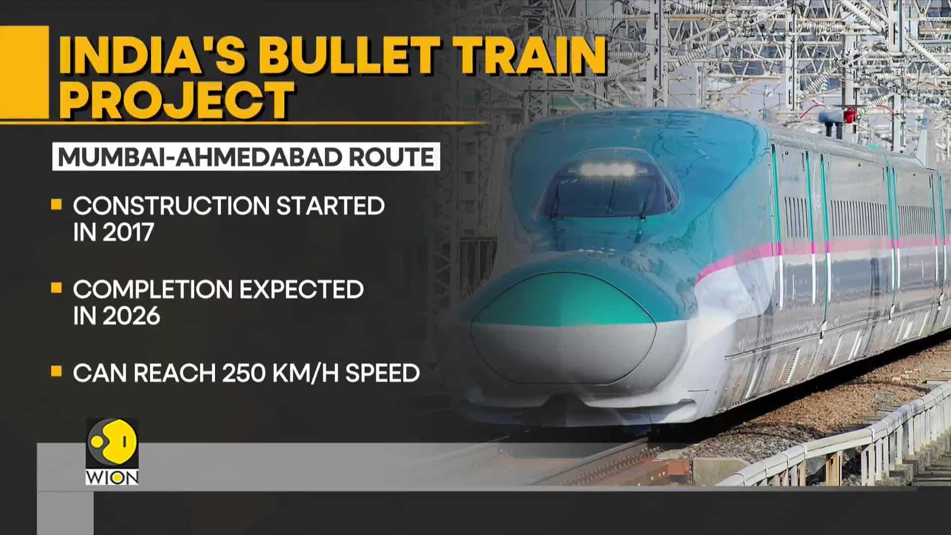 India's bullet train project racing toward 2026 launch - World Business ...