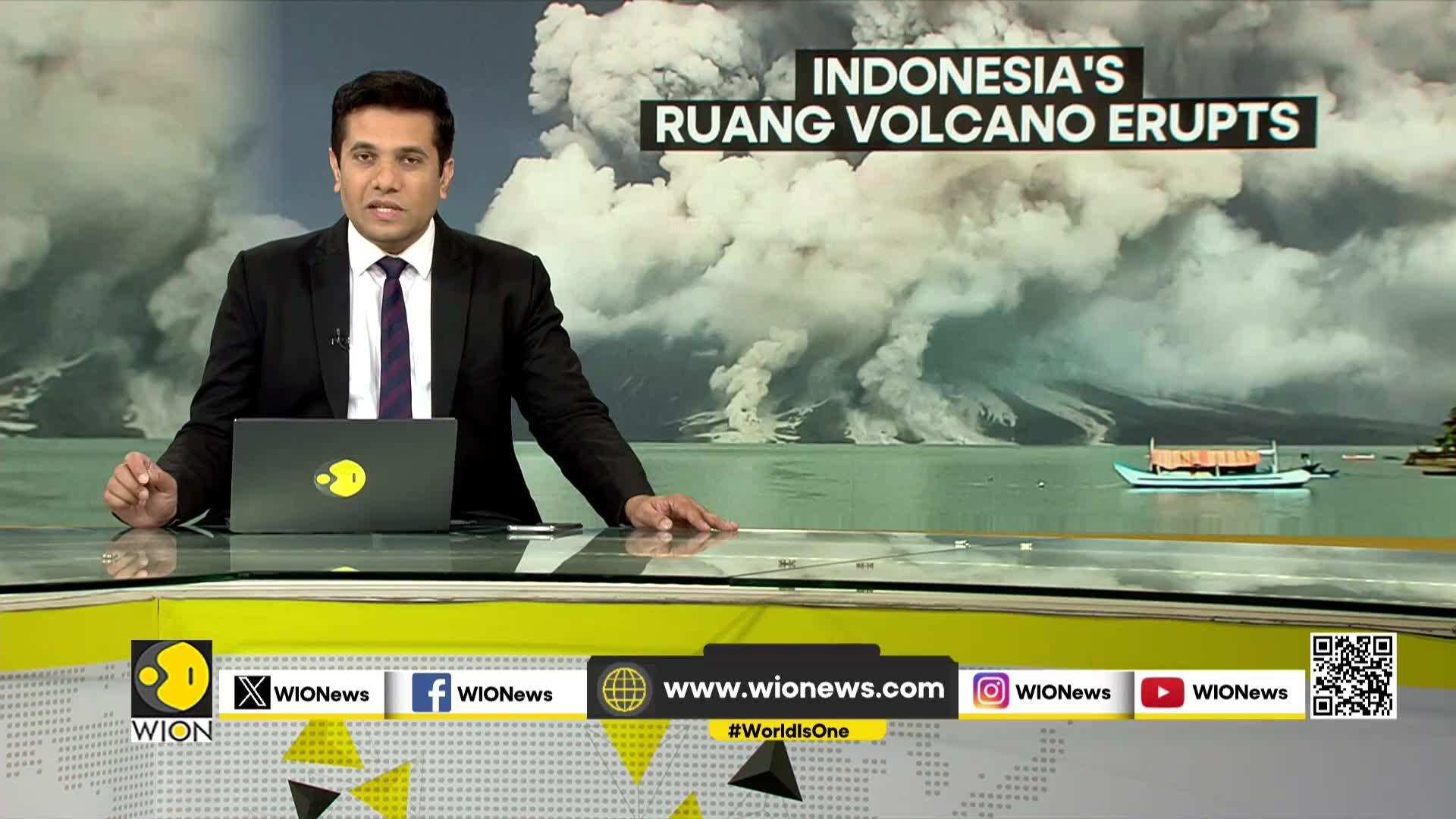 Mount Ruang Eruption: Indonesia’s Mount Ruang volcano erupts again ...