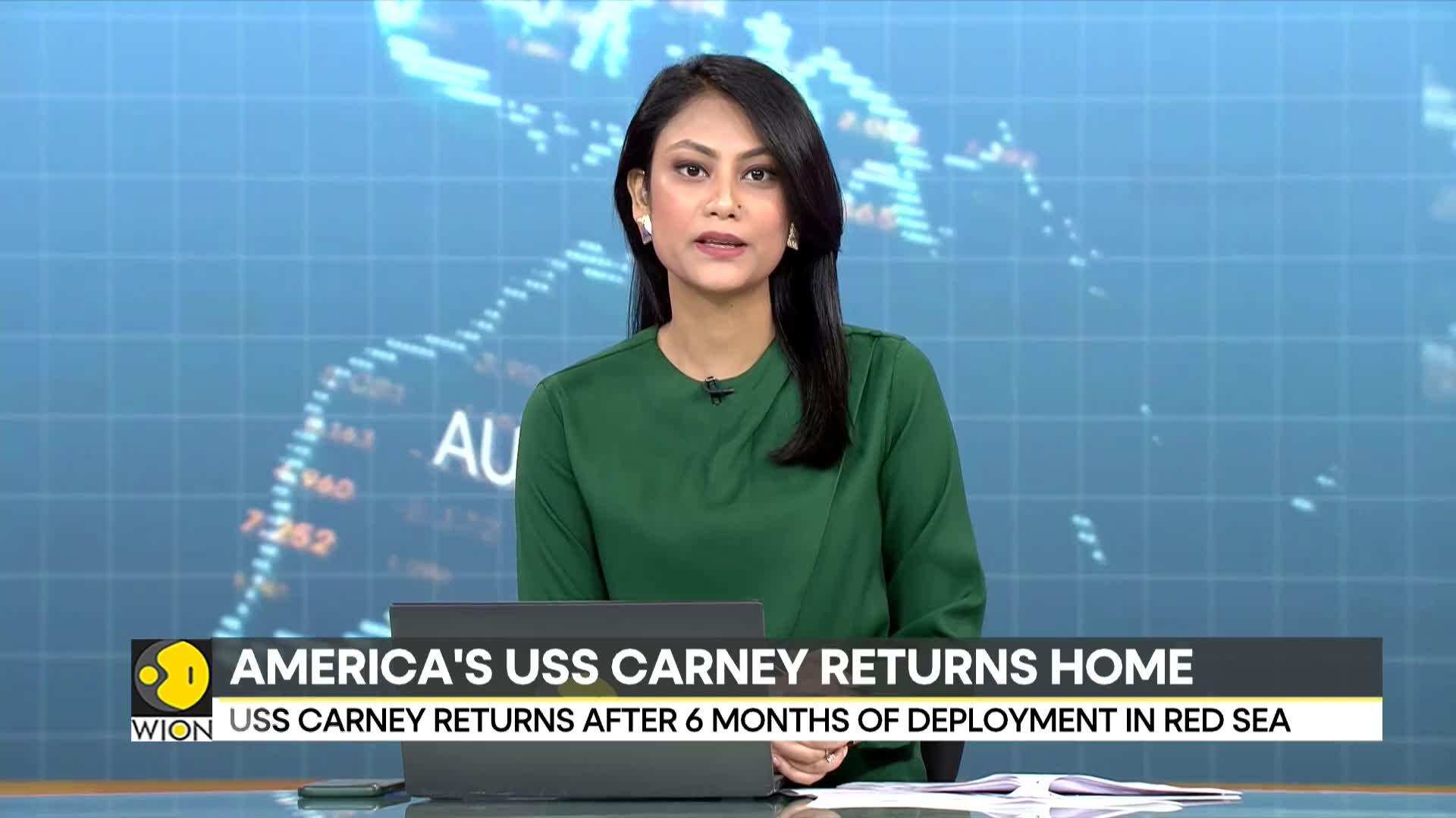US: USS' Carney returns after six months of deployment in Red Sea ...