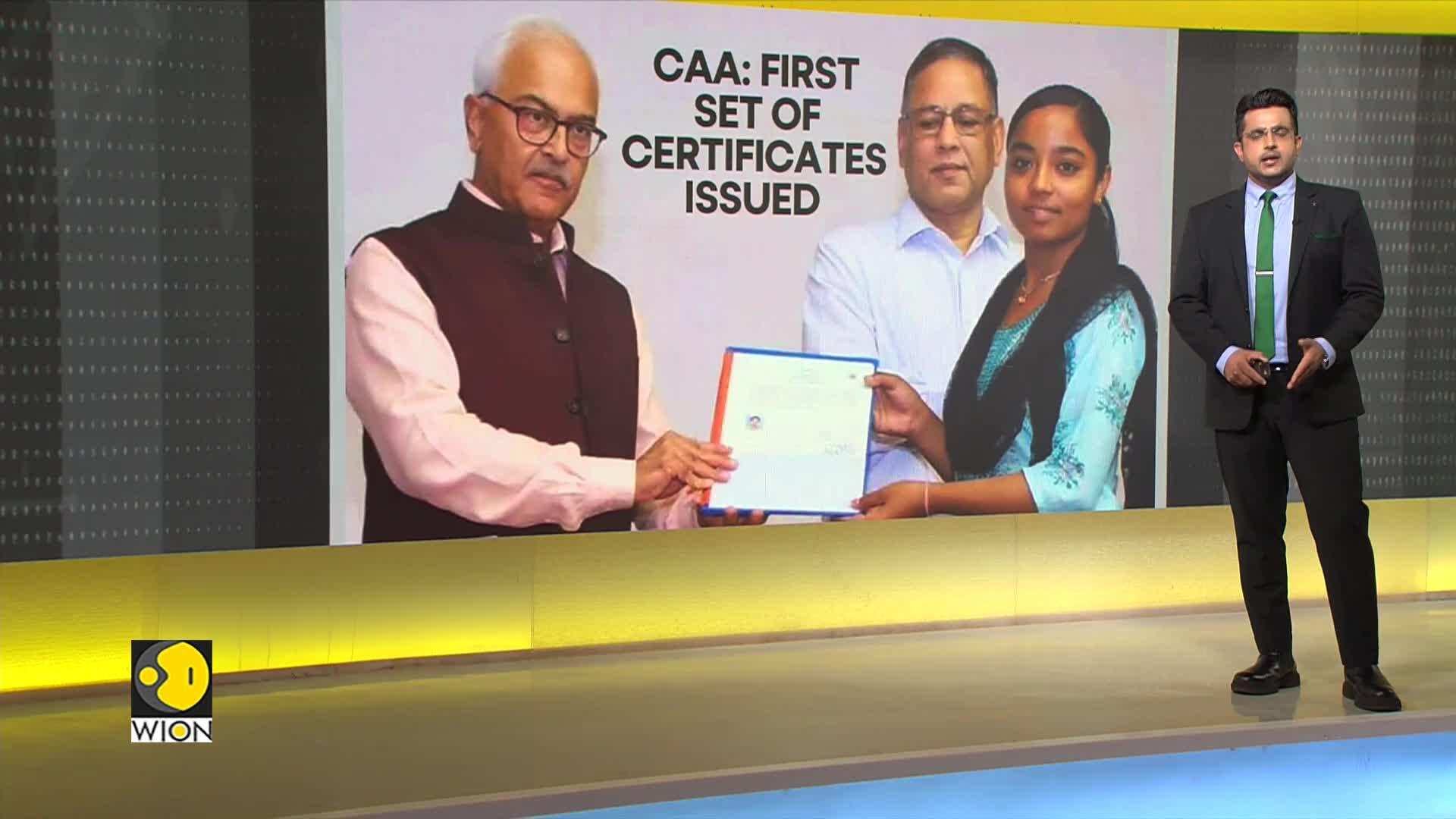 India issues first set of CAA certificates to 14 people - Newspoint News