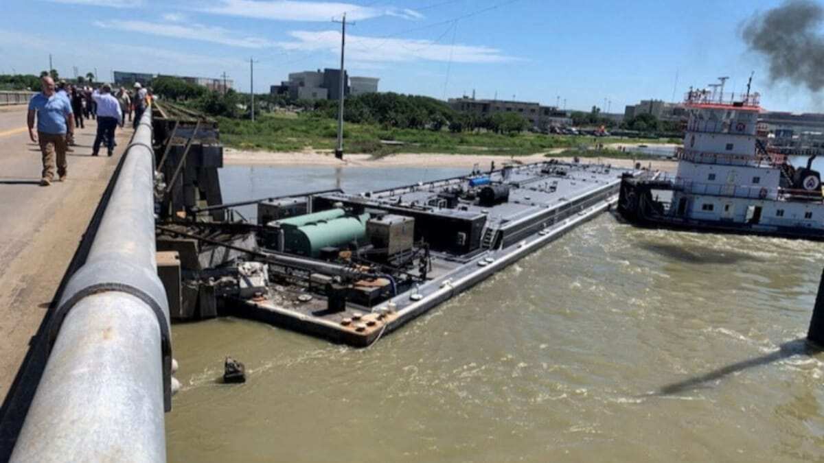 Texas: Another US bridge hit by barge after Baltimore tragedy; oil ...