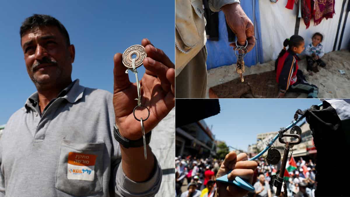 'Keys' become a symbol of Palestinian plight amid war in Gaza: 'This ...