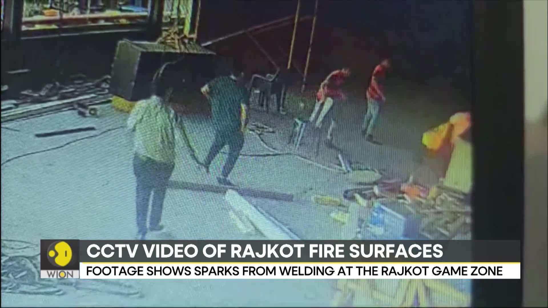 Rajkot Game Zone Fire: CCTV footage shows sparks from the welding at ...