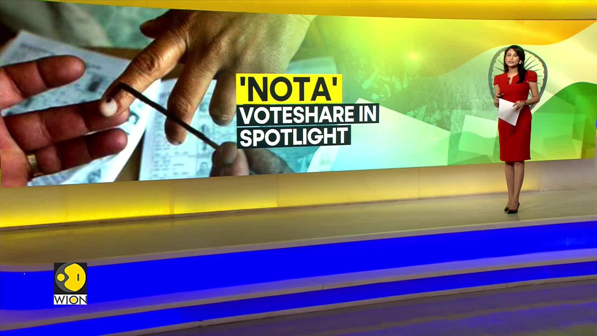 NOTA vote share in spotlight: NOTA wins second position in Madhya ...