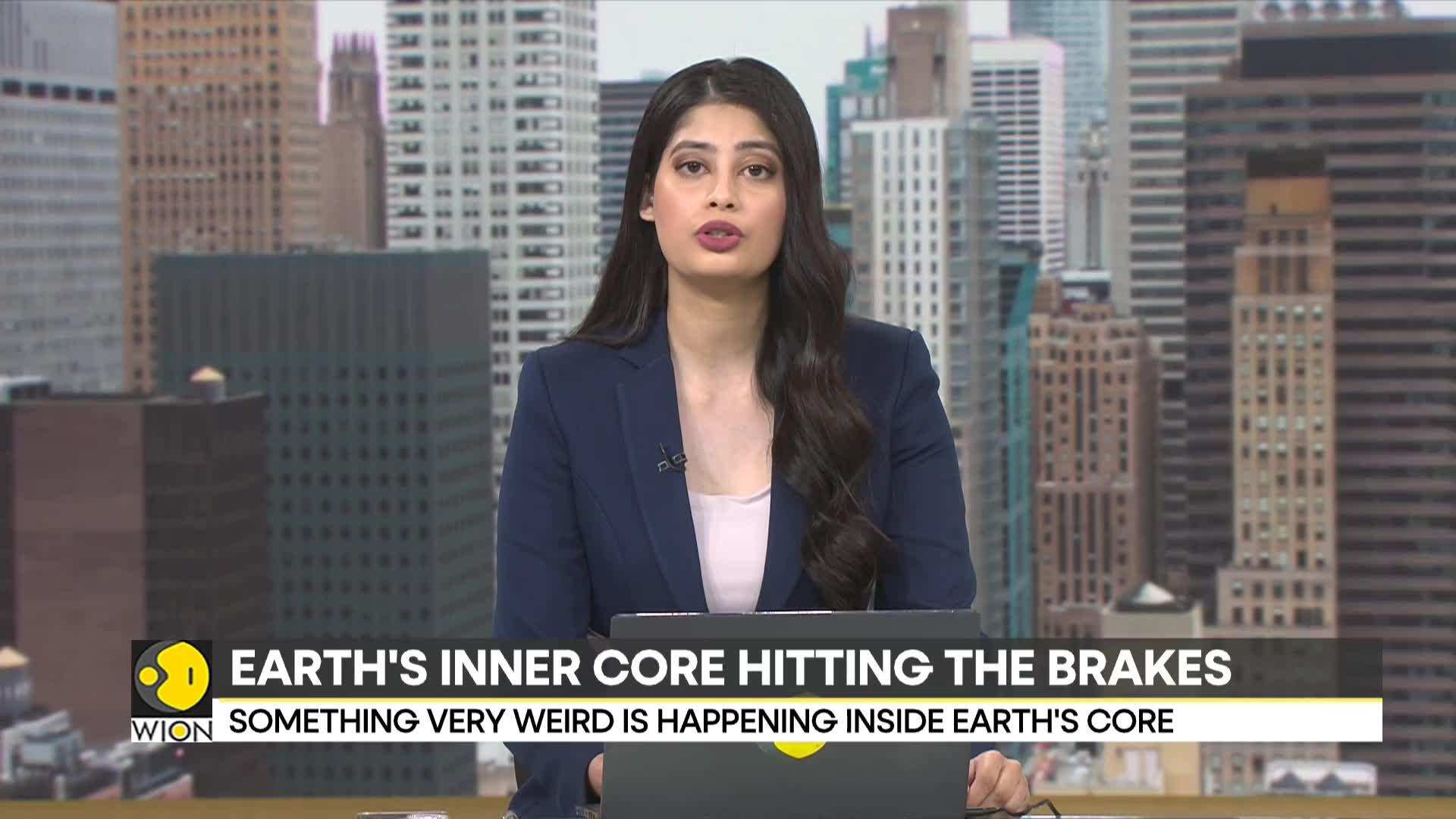 Earth's inner core rotation slowing down; deceleration of core ...