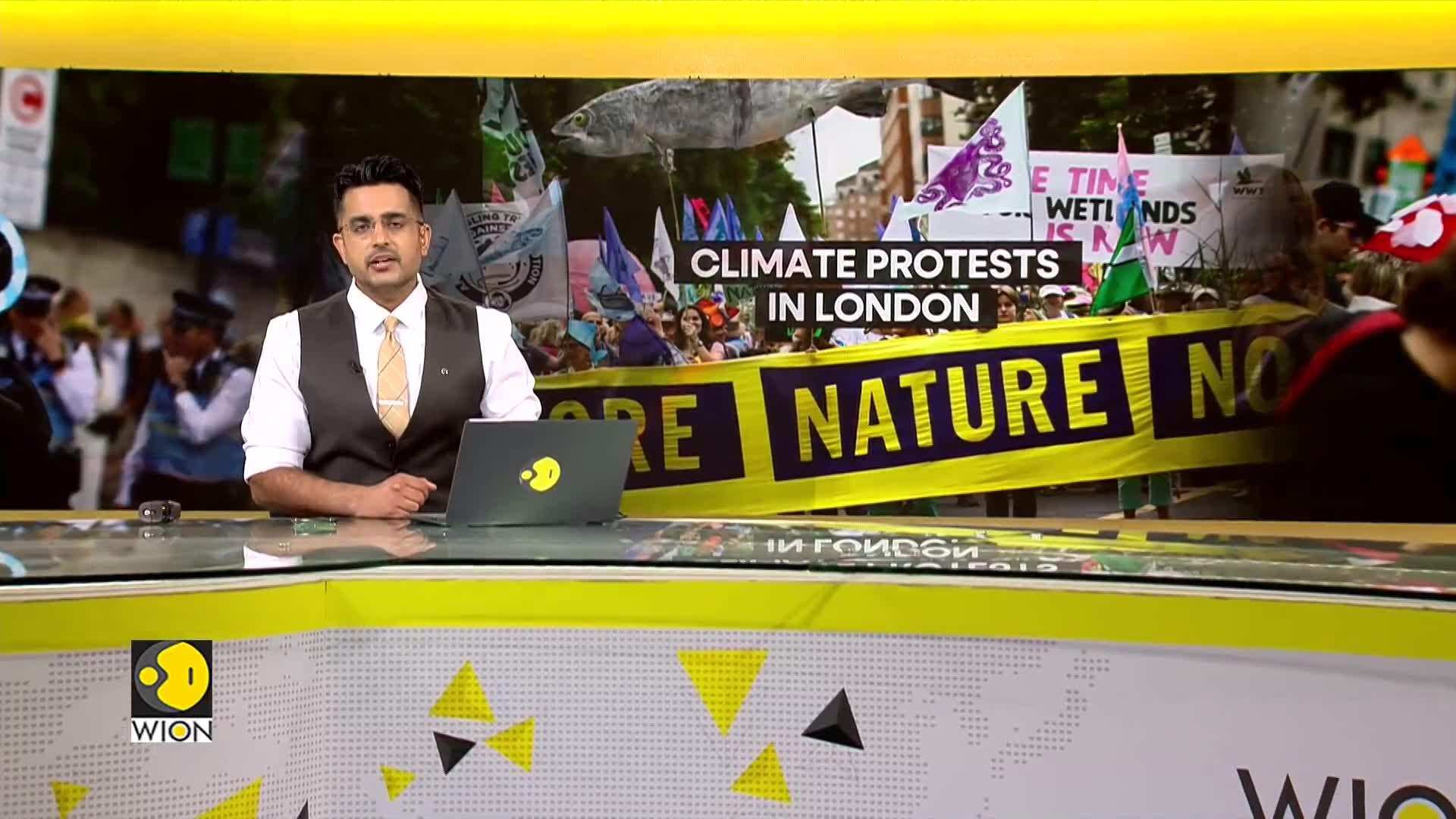 UK: 'Restore Nature Now' march in London; 'make polluters pay,' chant ...