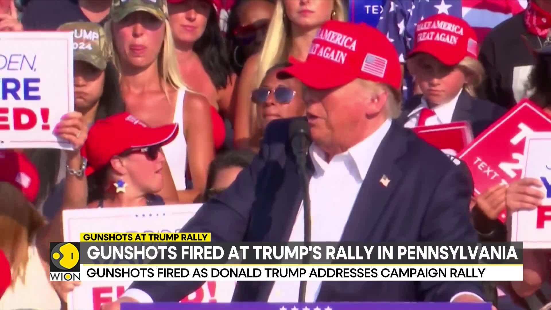 Trump rally shooting : Ex-US President Donald Trump shot | Rushed off-stage and safe - World News