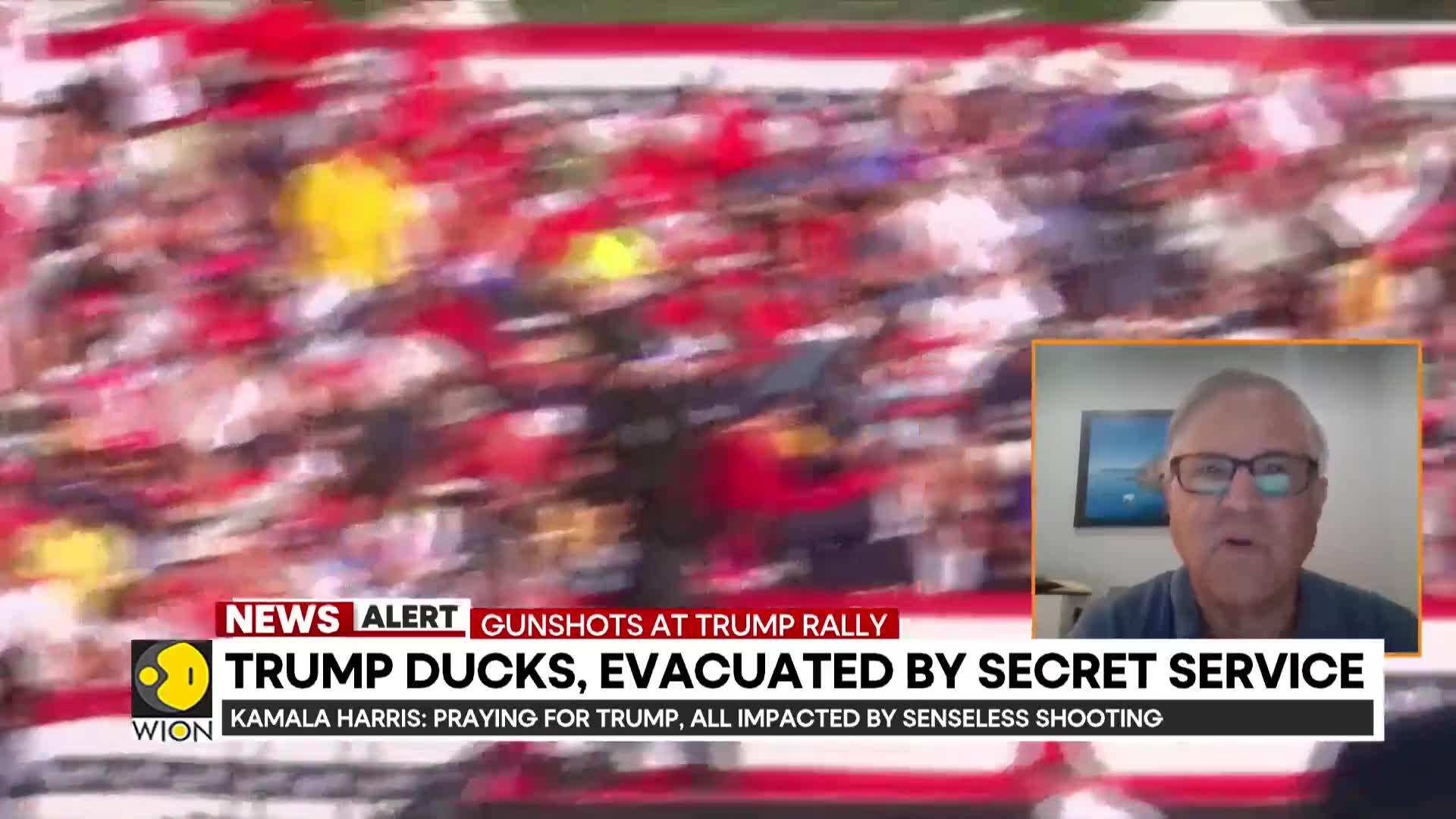 Trump rally shooting: Former Prez rushed off stage by Secret Service ...