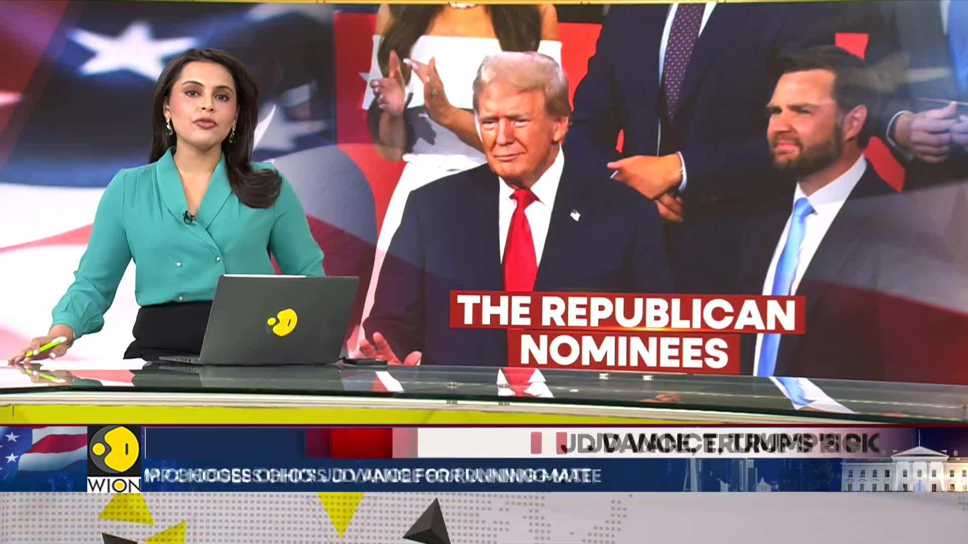 US Presidential Elections 2024: Donald Trump chooses Ohio's JD Vance for running mate - World News