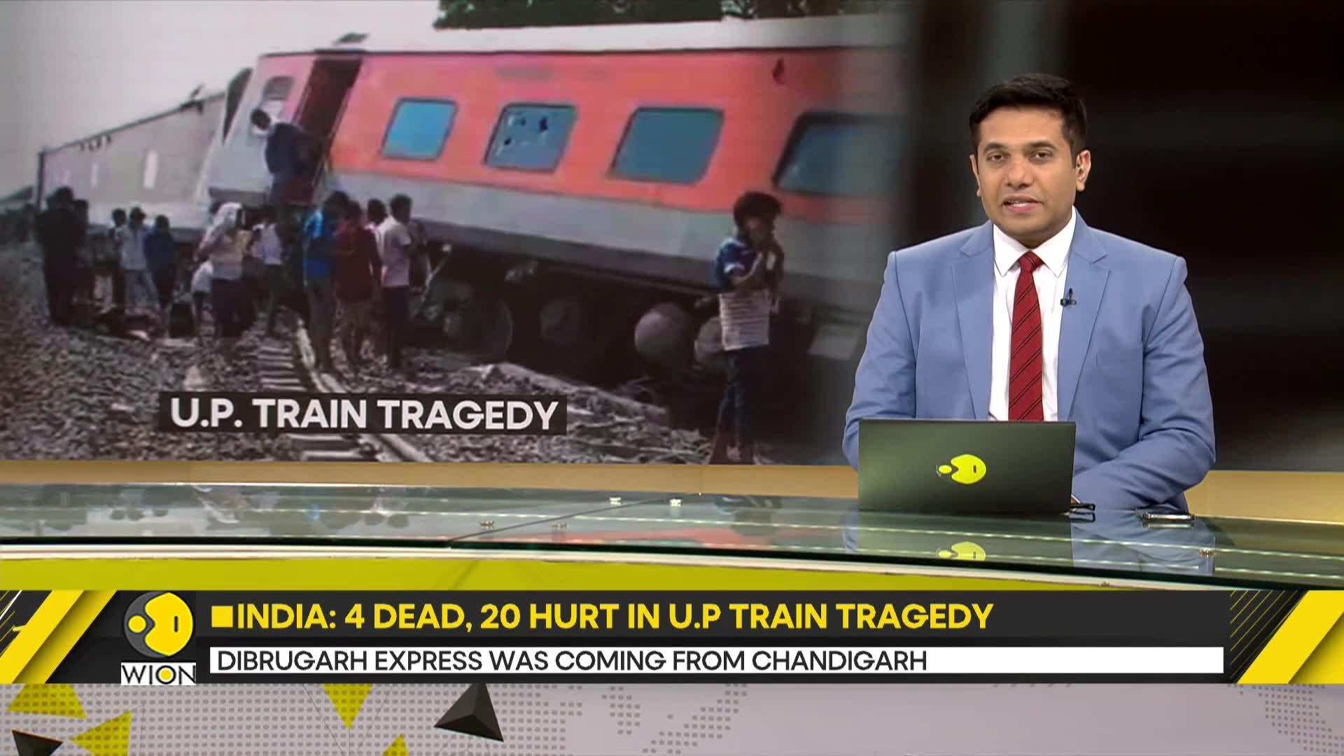 India: Four dead, 20 hurt in UP train tragedy; 15 bogies of train ...