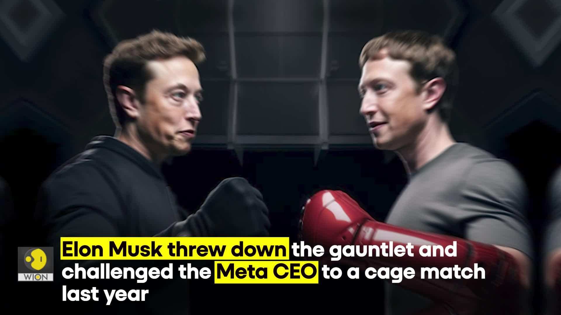 Elon Musk says will fight Zuckerberg “any place, any time, any rules” | WION Originals - WION ...