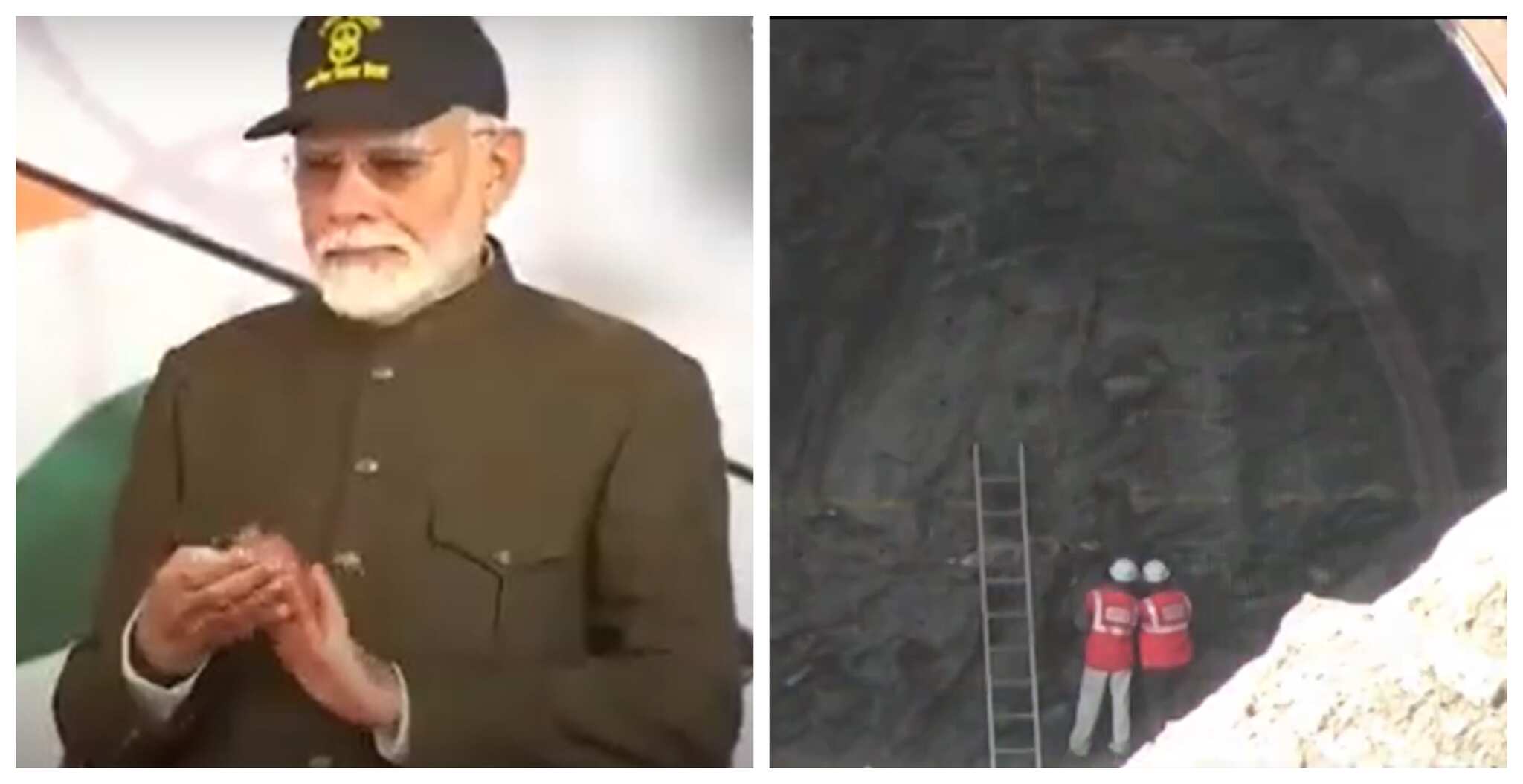 Shinkun La tunnel: Indian PM Modi makes 'first blast' of world's ...
